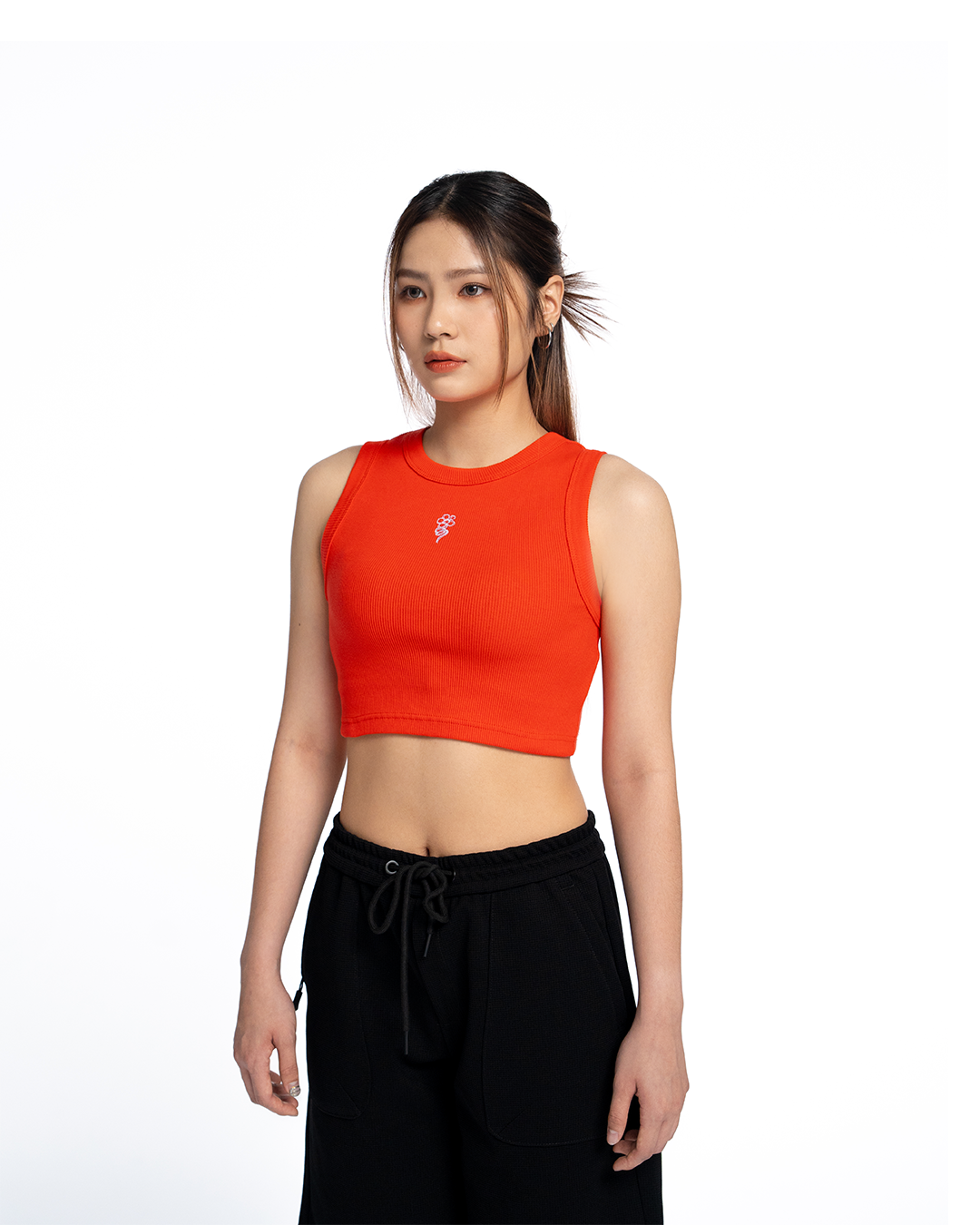 SCARLET RED CROP TANK – STEP8IGHT